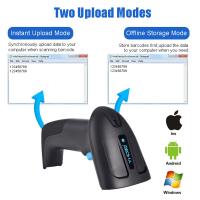 China 2.4G Wired Bluetooth Barcode Scanner Ergonomic design 2D Handheld Scanner for sale