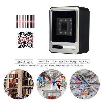 China 2D Desktop Omnidirectional Laser Scanner COMS USB Bar Code Reader YHD-9200D for sale