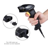 China 1D Laser Cordless Barcode Scanner Reader For Supermarket Retail Store Library for sale