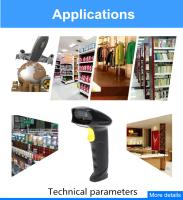 China 1D Laser Cordless Barcode Scanner Reader For Supermarket Retail Store Library for sale