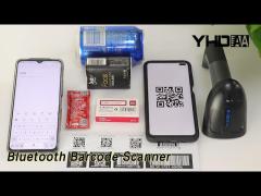 Wired Bluetooth Barcode Scanner 2D 2.4G Ergonomic Design Handheld