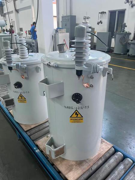 Quality 75kV Single Phase Pole Mounted Power Distribution Transformer Cu-Al Configuratio for sale