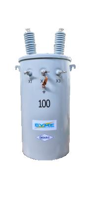 China 100kVA Single Phase Pole Mounted Transformer with Multi-Voltage Output and ONAN Cooling for Power Distribution for sale