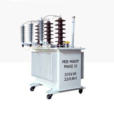 China 100kVA Oil Immersed Distribution Transformer with ONAN Cooling and IEC Standard for Industrial Power Supply for sale