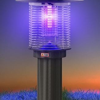 China Solar Power Outdoor Mosquito Killer Energy Saving Solar Powered Bug Zapper for sale