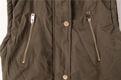 China A veste ocasional de Olive Black Ladies Utility Gilet longa acolchoou Gilet sem mangas à venda