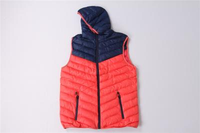 China De dames kleuren het Vest Lichtgewicht Opgevuld Vest Met een kap van Gilet van het Aanpassingsnut Te koop