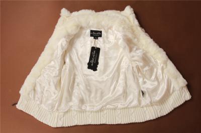 China Da veste de serviço público de Gilet do toque macio veste feita malha branca da pele das senhoras da bainha à venda