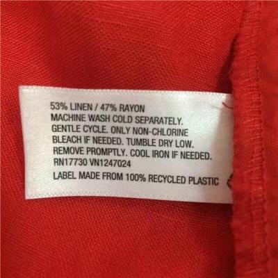 中国 4人の色の赤い緑の黒く緩い偶然の不足分の女性の53%リネン43%のレーヨン 販売のため