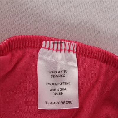 中国 ニットのピンクの女性の引きは92%ポリエステル8%スパンデックスをショートさせる 販売のため