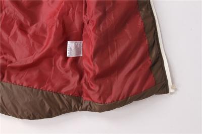 China Bruine 15/16 Grootte Jonge geitjes Opgevulde Gilet met de Kap van de Bontvoering Te koop