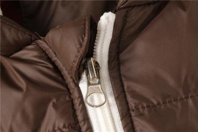 China Bruine 15/16 Grootte Jonge geitjes Opgevulde Gilet met de Kap van de Bontvoering Te koop