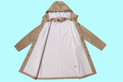 中国 長い袖の偶然の女性の長距離回線部門PUの革コート 販売のため