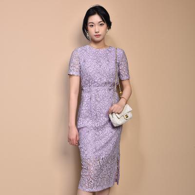 Cina Le signore di nylon dell'ufficio del cotone del club 65% 35% di concetto hanno tricottato il breve vestito dalla manica in vendita