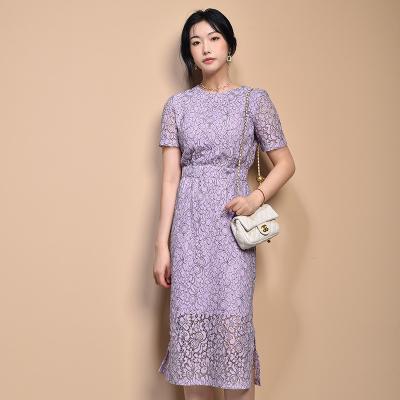 Cina Le signore di nylon dell'ufficio del cotone del club 65% 35% di concetto hanno tricottato il breve vestito dalla manica in vendita