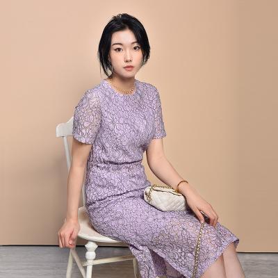 Cina Le signore di nylon dell'ufficio del cotone del club 65% 35% di concetto hanno tricottato il breve vestito dalla manica in vendita