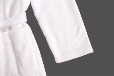 China Badjas van de Vrouwen van de Stockpapa100% Polyester de Witte Lange voor de Winter Te koop