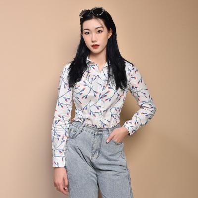 中国 100%の綿のStockpapaの女性の偶然の印刷物のワイシャツ 販売のため