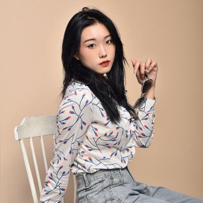 中国 100%の綿のStockpapaの女性の偶然の印刷物のワイシャツ 販売のため