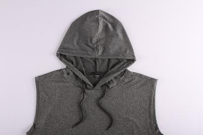 China Spandex-Kapuzenpulli-Weste die 4 Möglichkeit der Männer zufällige ärmellose zu verkaufen