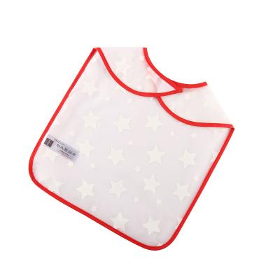 China Kid Girl Boy Polyester Waterproof Feeding Eating Cute Toddler Bib For Baby Te koop