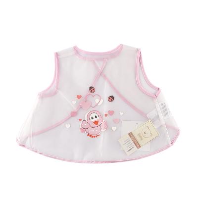 China Kid Girl Boy Polyester Waterproof Feeding Eating Cute Toddler Bib For Baby Te koop