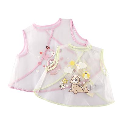 China Kid Girl Boy Polyester Waterproof Feeding Eating Cute Toddler Bib For Baby Te koop