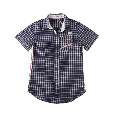 China Boy'S 100% Cotton Casual Shirts 4 14y Size Stockpapa Te koop