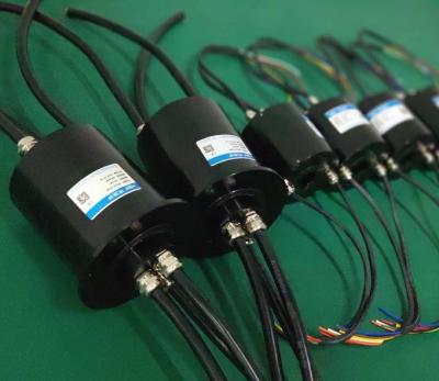 Cina IP54 26 Circuiti Anello di scivolo a spazzola di carbonio 112 mm Diametro del foro 300 RPM in vendita