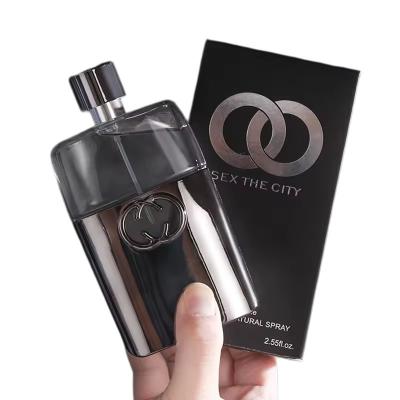 Cina 75ml Eau de Toilette maschile con profumo di legno di sandalo duraturo in stile bastone in vendita