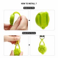 China Silicone Dog Collar LED Light Waterproof for sale