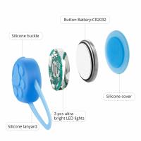 China Silicone Dog Collar LED Light Waterproof for sale
