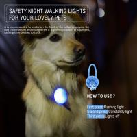 China Silicone Dog Collar LED Light Waterproof for sale