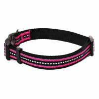 China Highly Visible 3M Reflective Durable Soft Nylon Dog Collar for sale