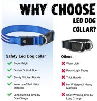 China USB Rechargeable Flashing Dog Collars for sale
