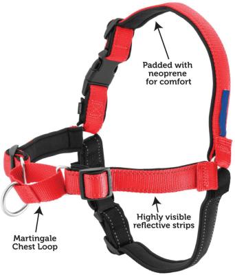 Cina Imbracatura per cani di nylon altamente visibile, imbracatura per cani riflettente riempita con neoprene in vendita