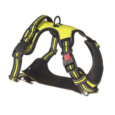 Cina La morbidezza regolabile non ha riempito maglia dell'animale domestico dell'imbracatura per cani di tirata con la manopola di comando facile in vendita