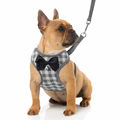 China No Pull Small Dog Harness And Leash Set With Breathable Soft Mesh Nylon Vest for sale