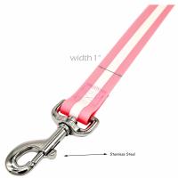 China Pink Waterproof Dog Leash 4ft No Pull Unchewable Basic Rubber Corrosion Resistant for sale