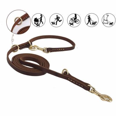 China Genuine Leather Dog Training Lead For All Breeds for sale