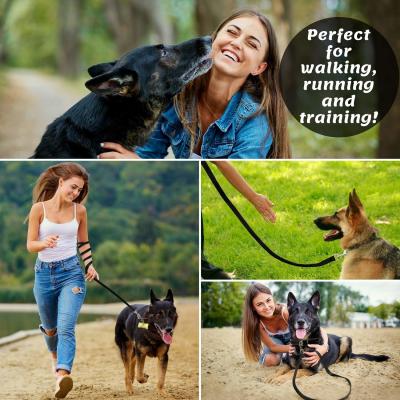 Cina Guinzaglio di cuoio resistente superiore del cane, cavo di camminata di addestramento di cani di lunghezza 6 piedi in vendita