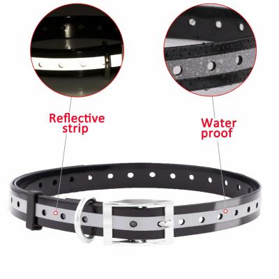 China TPU Waterproof Dog Collars With Buckles Adjustable Replacement Strap Soft Belt for sale