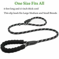 China 6FT Dog Harness Leash Extremely Durable , Slip Leash Harness Highly Reflective for sale