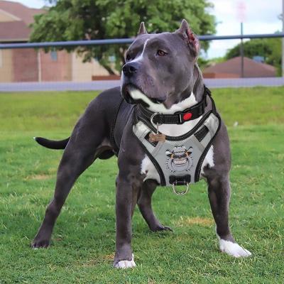 China Geen van de de Uitrustings Antischeur van de Trekkracht Nylon Hond Vest van Oxford Regelbaar Weerspiegelend Materieel Zacht Te koop