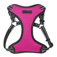 China All Weather Mesh Dog Harness Adjustable Small / Medium Pet Vest 100% Polyester for sale