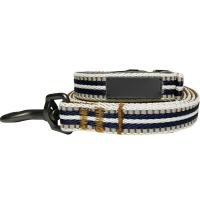China Multi Colored Nylon Dog Training Leash Stripe Collection 3M Reflective Safe Comfy for sale