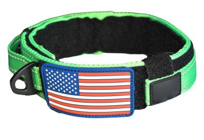 China Solid Color Regula Martingale Adjustable Nylon Dog Collar Durable Adjustable 12" - 16" for sale