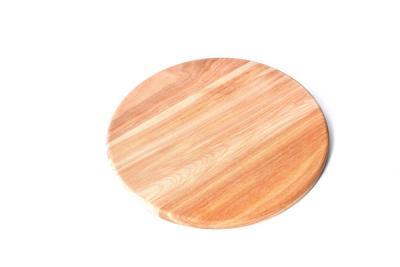 China Eisho 25 CM Round Shape Natural Color Beech Wood Cutting Board for  Pizza for sale