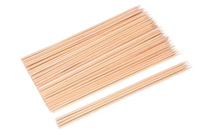 China Food Grade Long Natural Bamboo Round Sticks Roasting Bamboo Skewer for sale