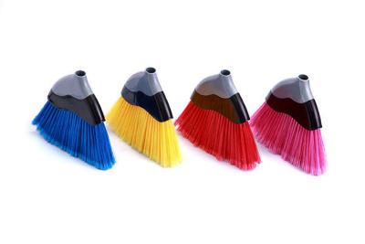 Cina Due prodotti puliti alla moda delle scope di angolo di tono della casa ampia trasparente di plastica della scopa in vendita